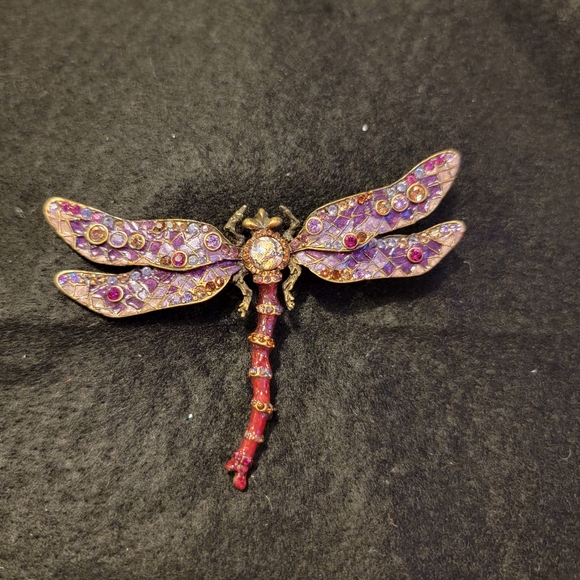 Jay Strongwater | Jewelry | Large Jay Strongwater Dragonfly Brooch Pin ...